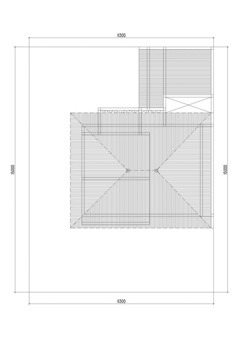 Denah-Atap-Minimalis | Indograha Arsitama