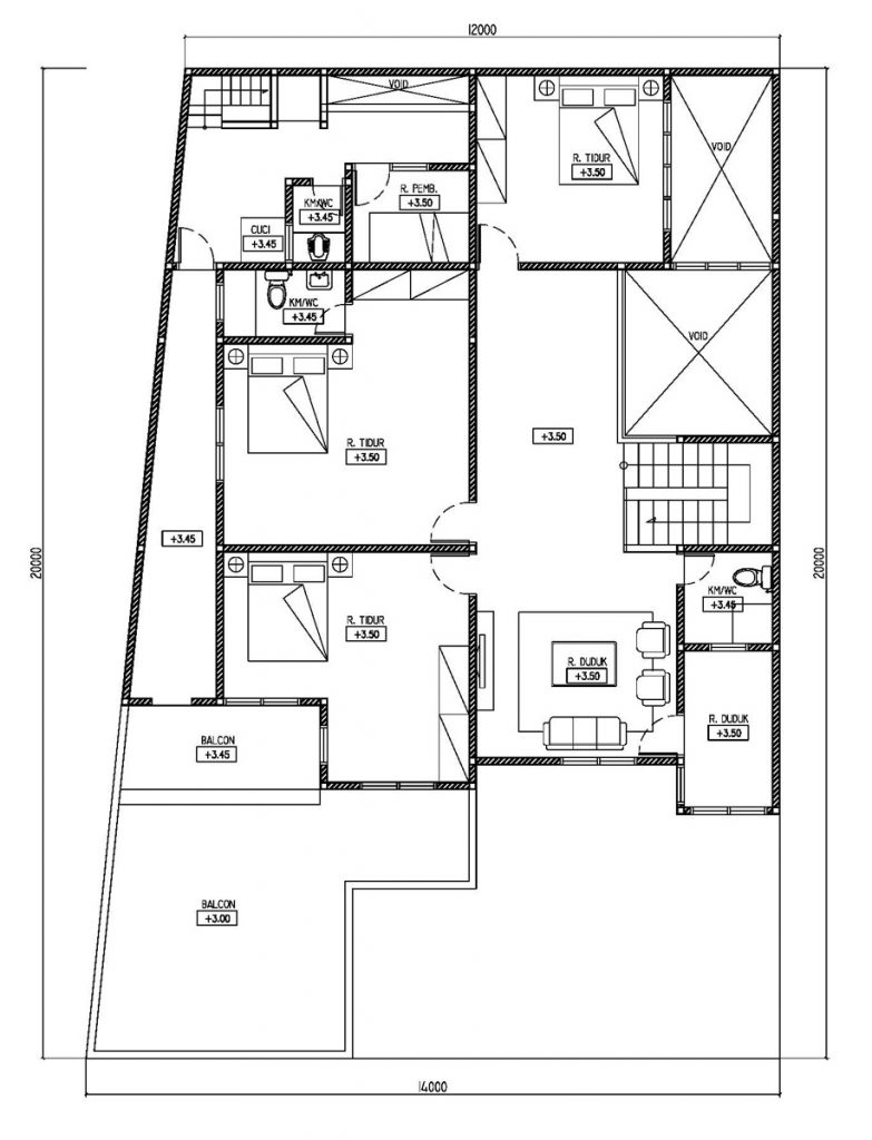 Denah-lantai-2-rumah-minimalis-cluster-amsterdam-kota-wisata-cibubur ...